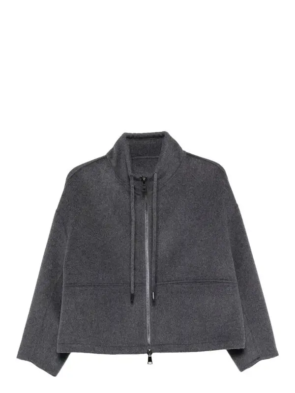 GIORGIO BRATO High-neck Zip-up Jacket - Grey