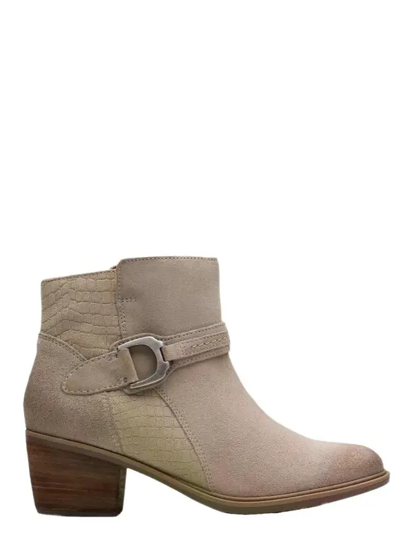 Clarks Neva Buckle Ankle Boots - Neutrals