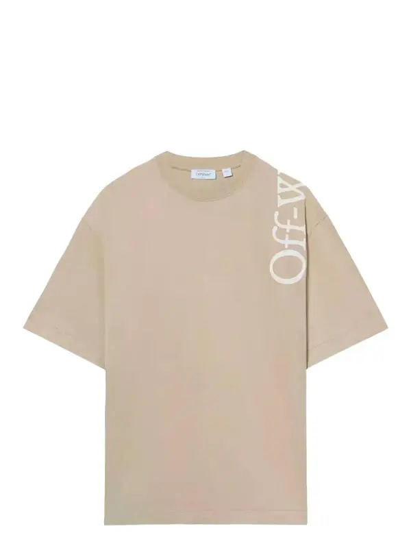 Off-White Bookish Logo-print T-shirt - Neutrals