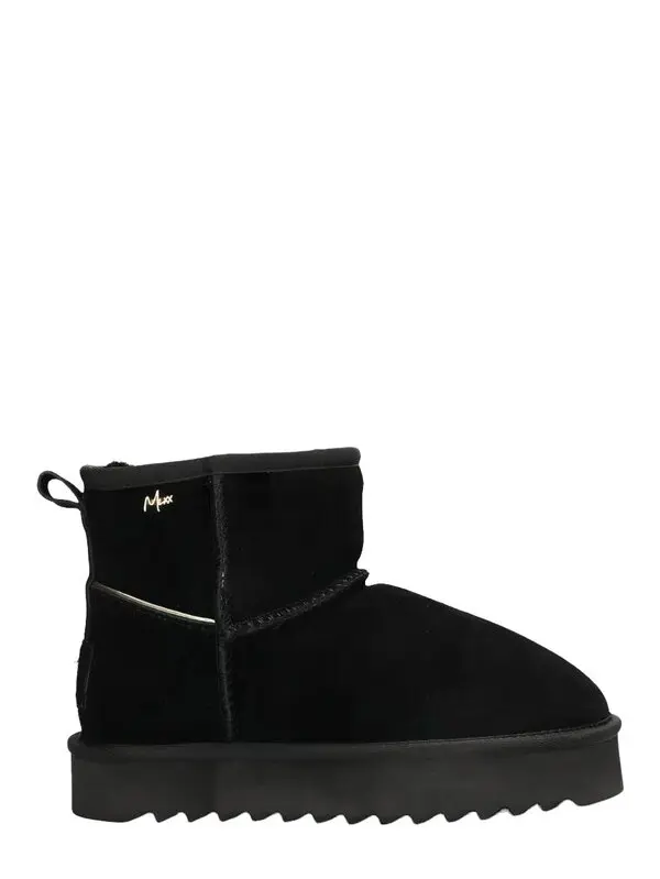 MEXX Logo Plaque Platform Boots - Black