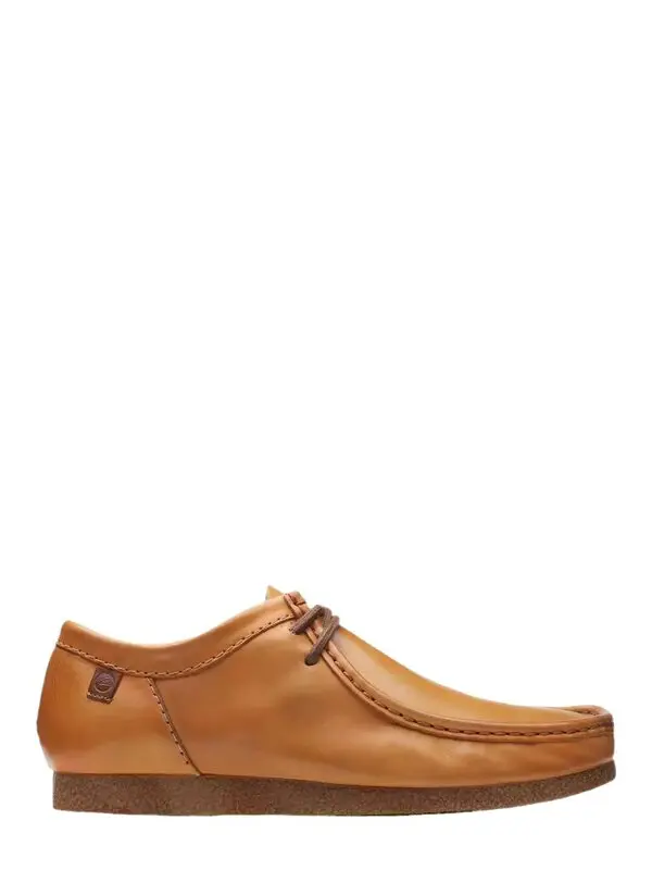 Clarks Shacre Ii Run Leather Desert Shoes - Neutrals