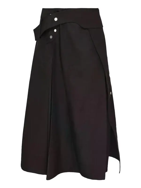 3.1 Phillip Lim Asymmetric Midi Skirt - Black