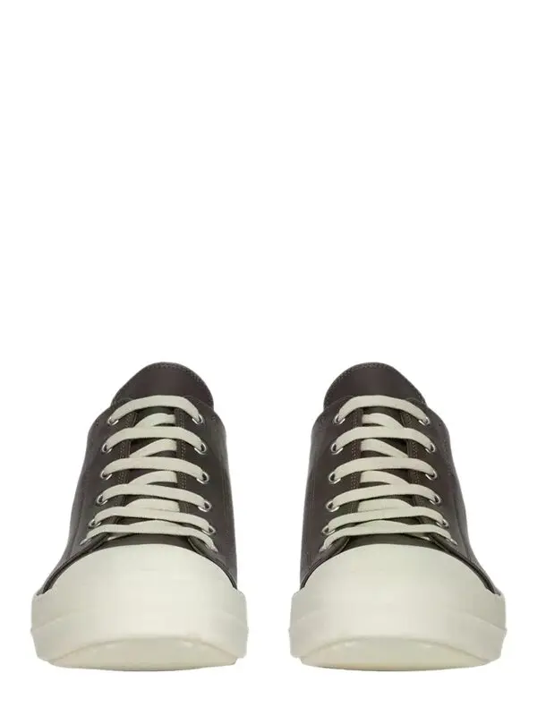 Rick Owens Low Top Sneakers With Toe Cap Detail - Brown