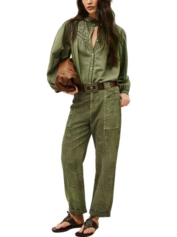 Ba&sh Giany Trousers - Green
