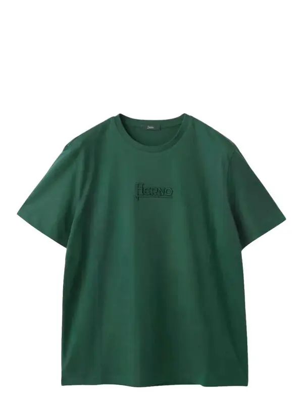 Herno Logo-embroidered T-shirt - Green