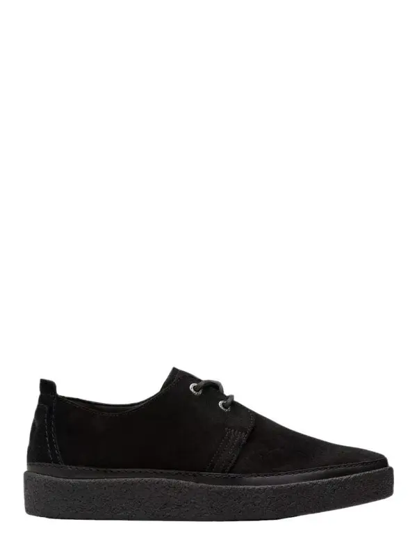 Clarks Clarkwood Low Suede Shoes - Black
