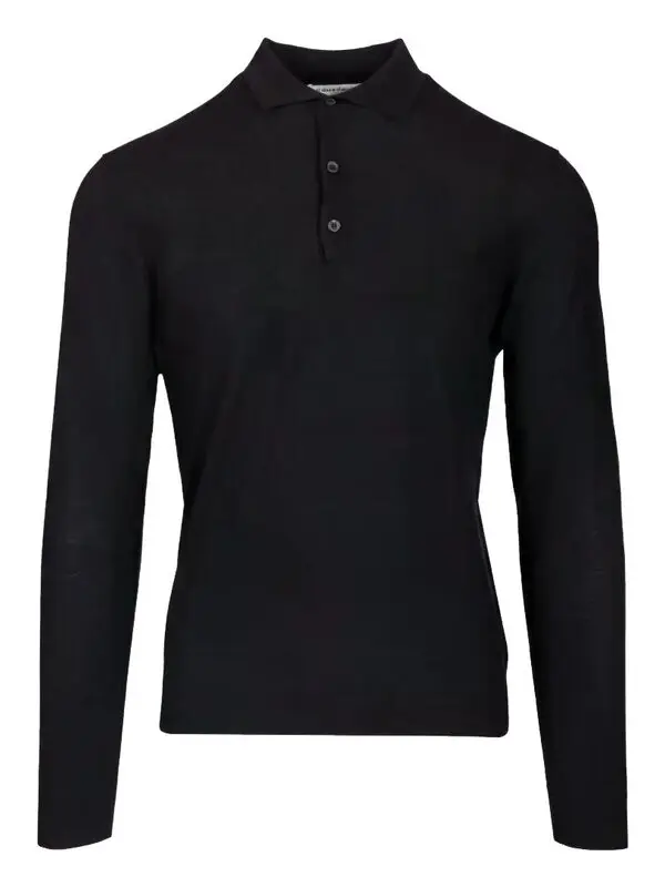 AL DUCA D’AOSTA 1902 Merino Wool Polo Shirt - Blue