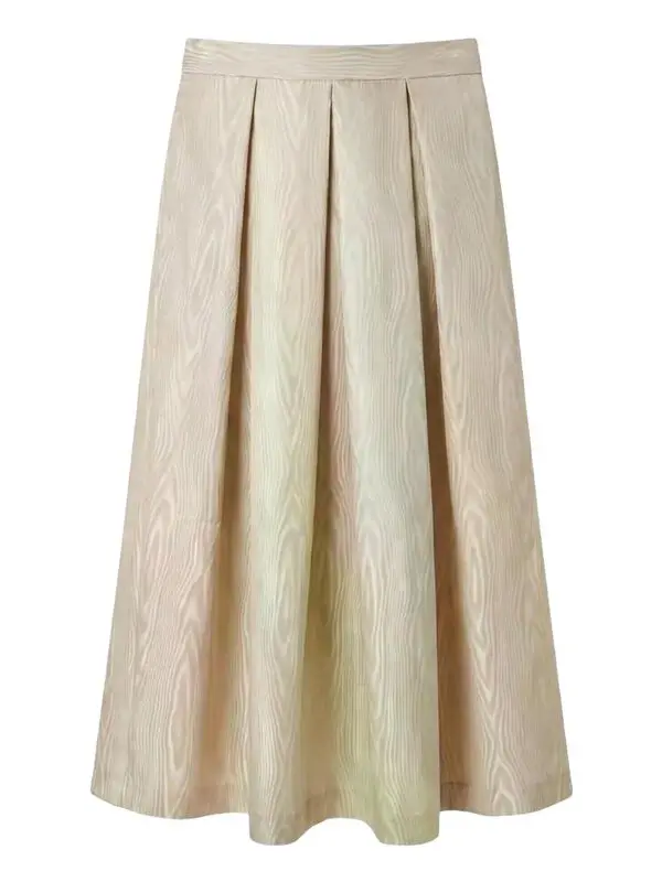 LUNATICA MILANO Pleated Design Skirt - Neutrals