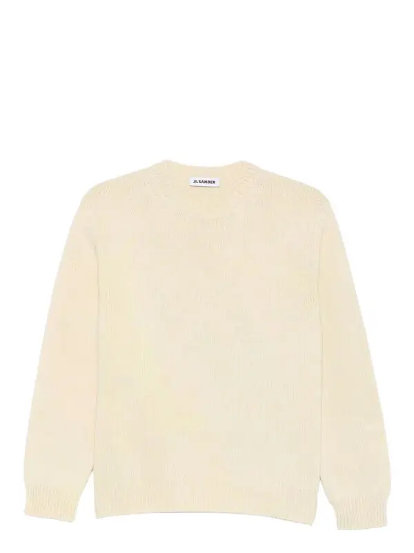 JIL SANDER Ribbed-knit Crew-neck Sweater - Neutrals