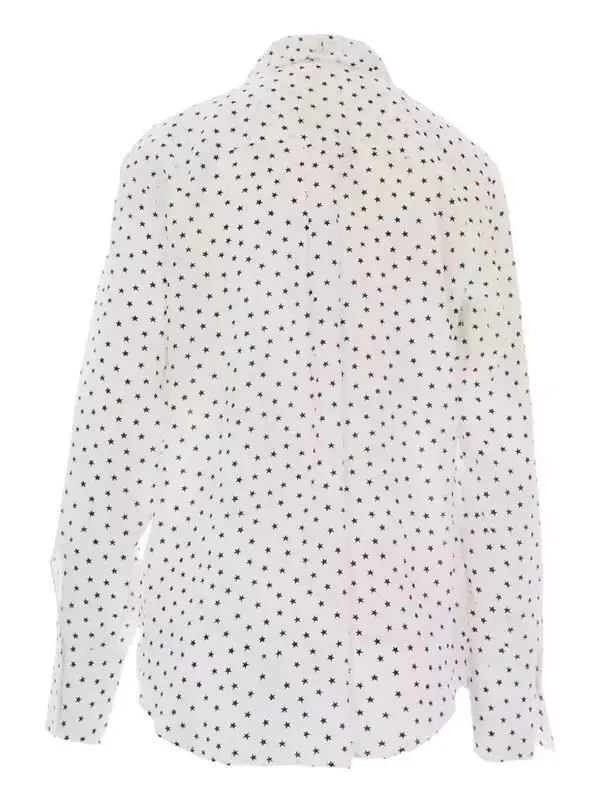 P.a.r.o.s.h Star-print Pussy-bow Blouse - White