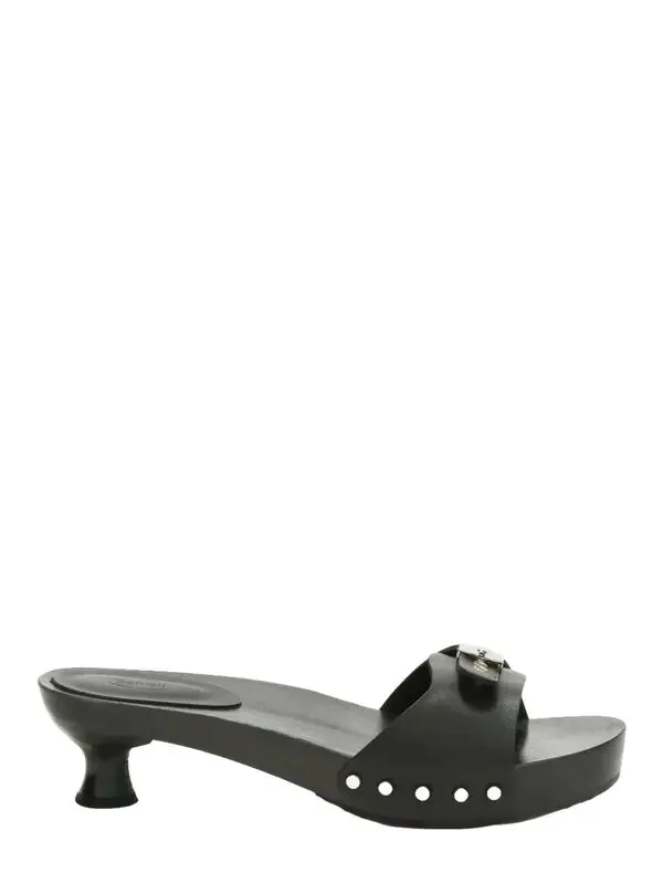 DR. SCHOLL'S SHOES Pescura Claire Leather Sandals - Black