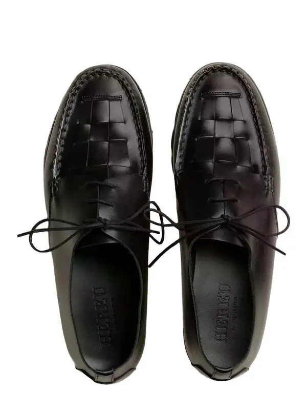 Hereu Colum Lace-up Derby Shoes - Black