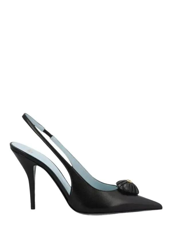 Valentino Garavani Coeur Royal Slingback Pumps - Black