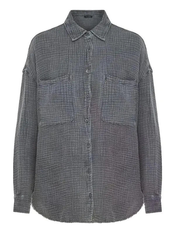 Chinese Laundry Chest Pocket Shirt - Grey
