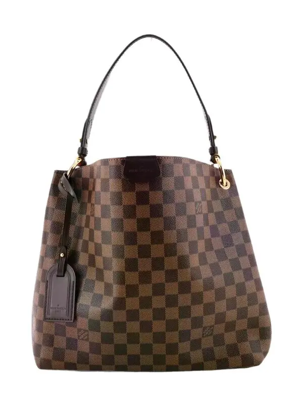 LOUIS VUITTON Damier Pm Hobo Bag - Brown