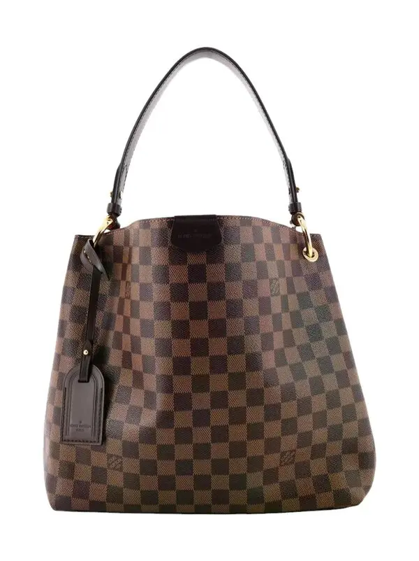 LOUIS VUITTON Damier Pm Hobo Bag - Brown