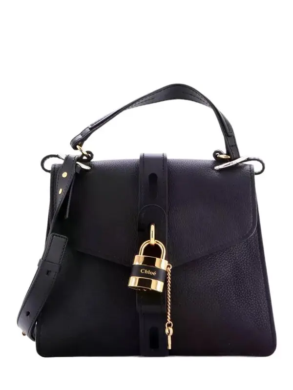 Chloé Aby Day Bag Leather Medium Shoulder Bag - Black