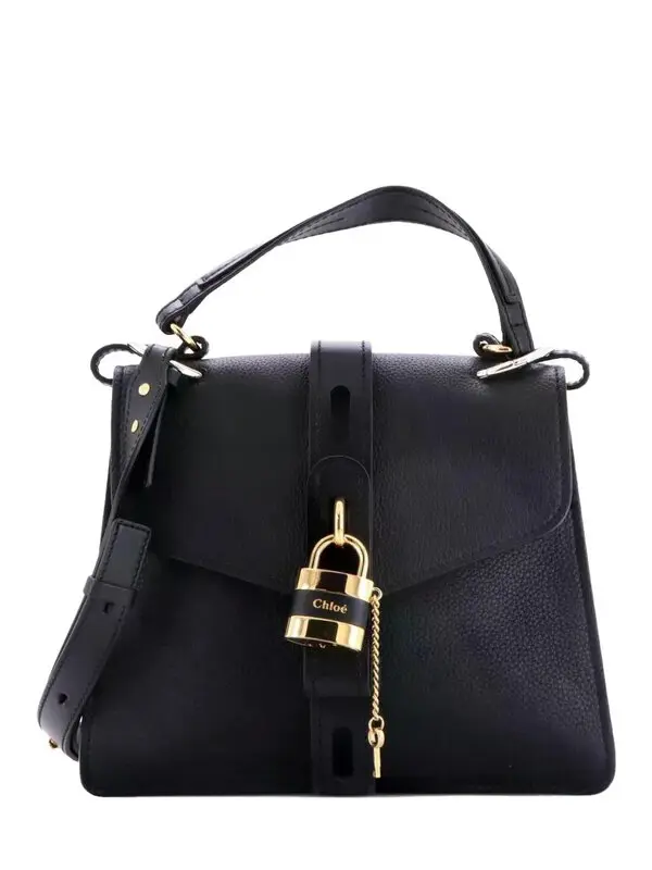Chloé Aby Day Bag Leather Medium Shoulder Bag - Black
