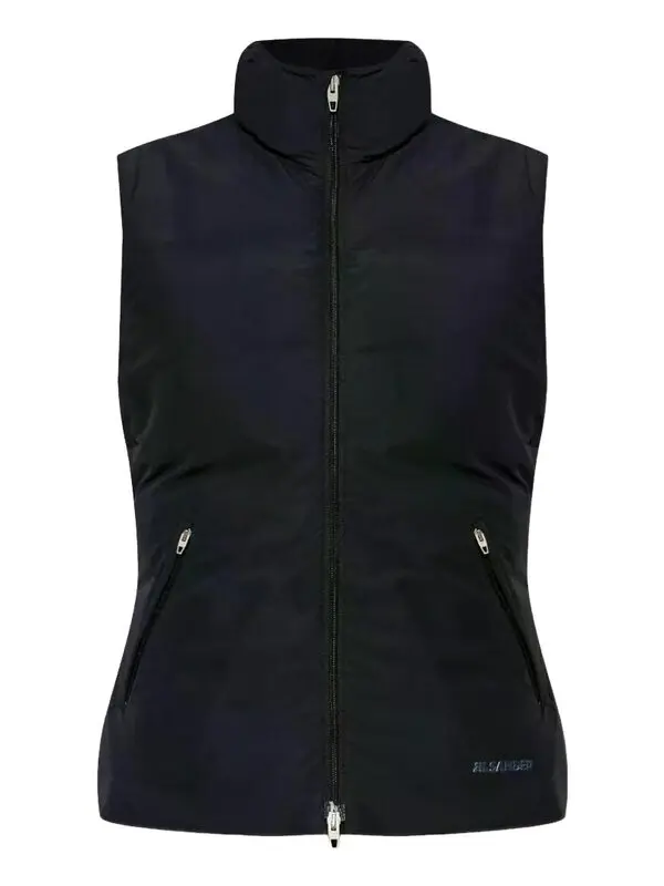 JIL SANDER High-neck Padded Gilet - Blue