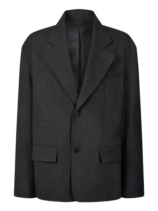 STUDIO TOMBOY Oversized Single-breasted Blazer - Grey