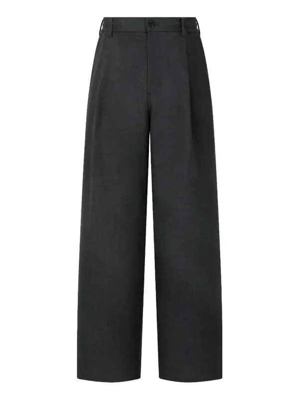 STUDIO TOMBOY Semi-oversized Pleated Trousers - Grey