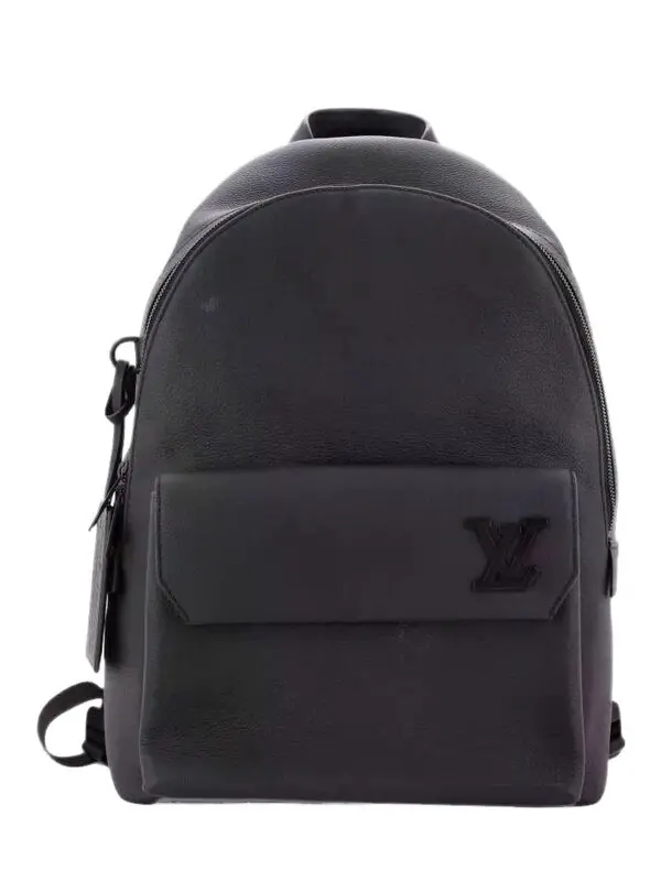 LOUIS VUITTON Aerogram Takeoff Leather Backpack - Black