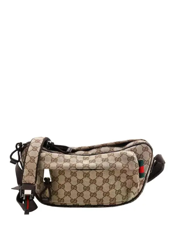 Gucci Gg Canvas Large Belt Bag - Brown