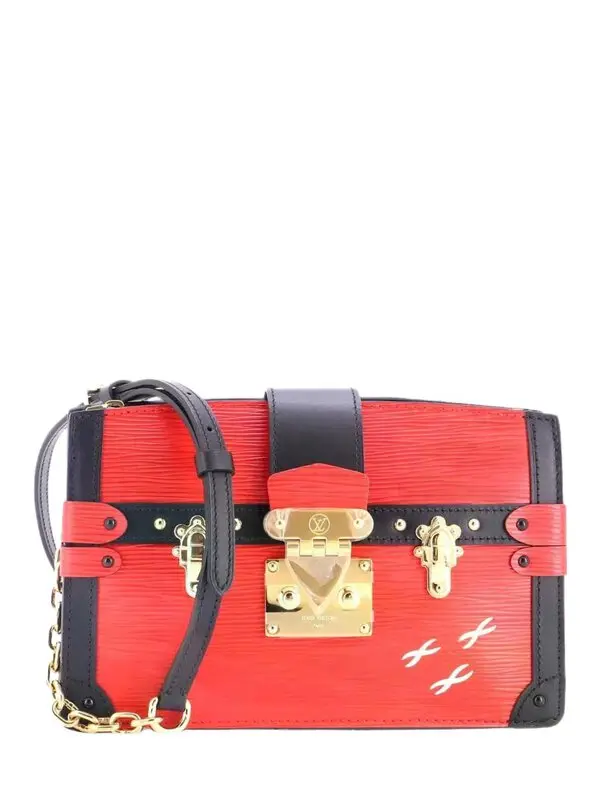 LOUIS VUITTON Trunk Clutch Epi Leather Crossbody Bag - Red