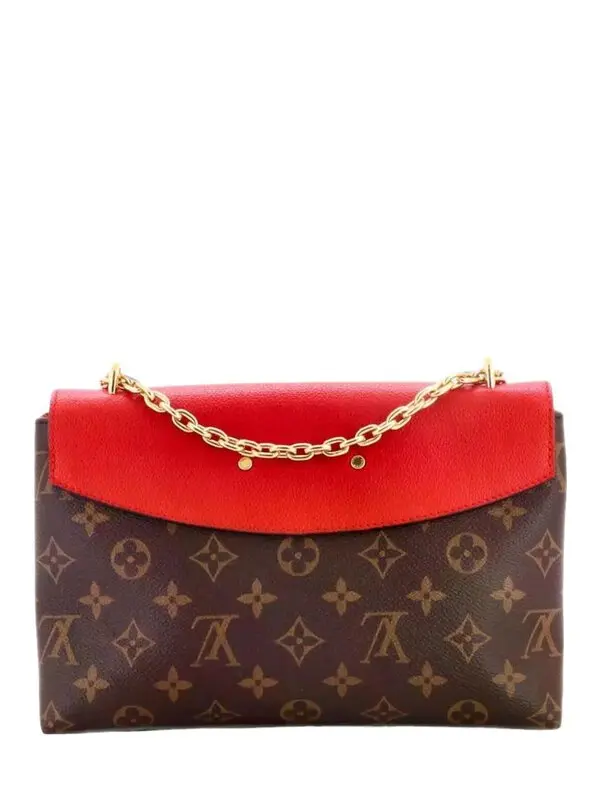 LOUIS VUITTON Saint Placide Monogram Canvas And Leather Shoulder Bag - Red