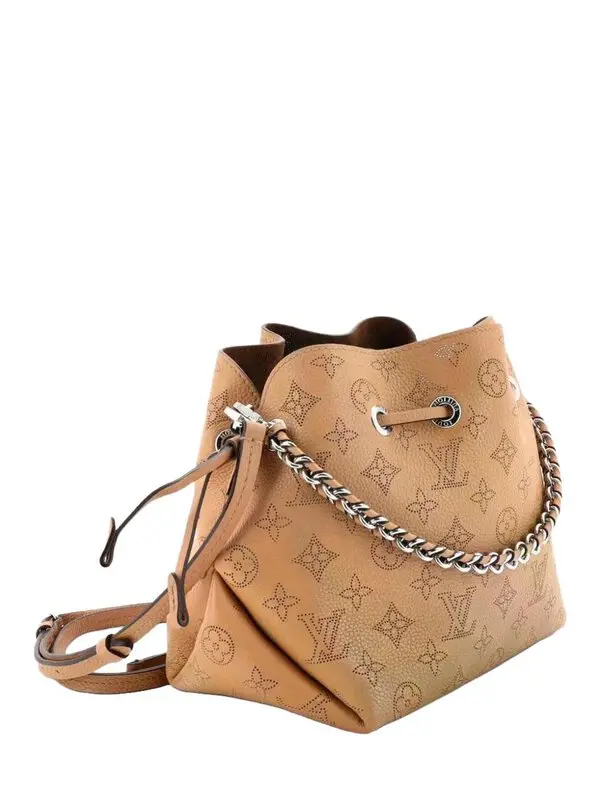 LOUIS VUITTON Bella Mahina Leather Bucket Bag - Neutrals