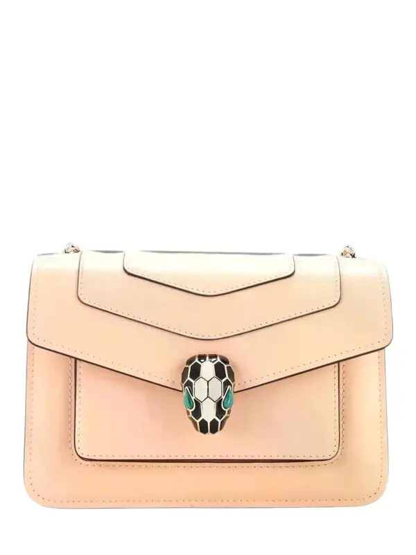 BVLGARI Serpenti Forever Leather Mini Shoulder Bag - Neutrals