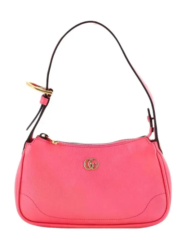 Gucci Aphrodite Leather Mini Shoulder Bag - Pink