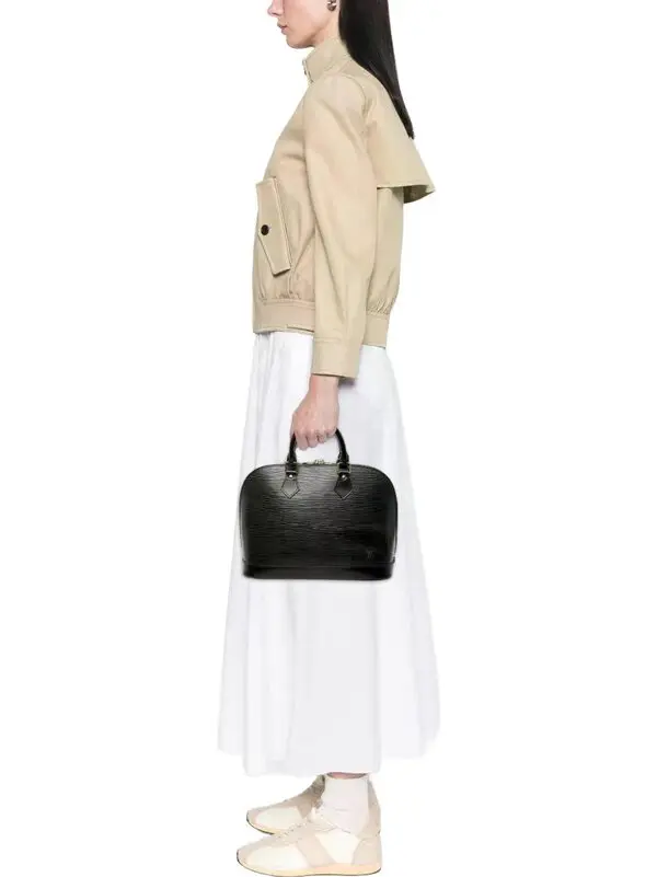 LOUIS VUITTON Epi Alma Pm Handbag - Black