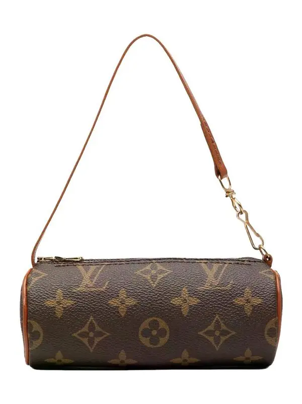 LOUIS VUITTON Monogram Canvas Papillon Pochette Handbag - Brown