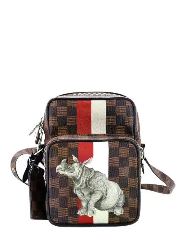 LOUIS VUITTON Amazone Bag Limited Edition Chapman Savane Damier Crossbody Bag - Brown