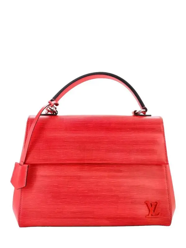 LOUIS VUITTON Cluny Satchel Epi Leather Mm Top Handle Bag - Red