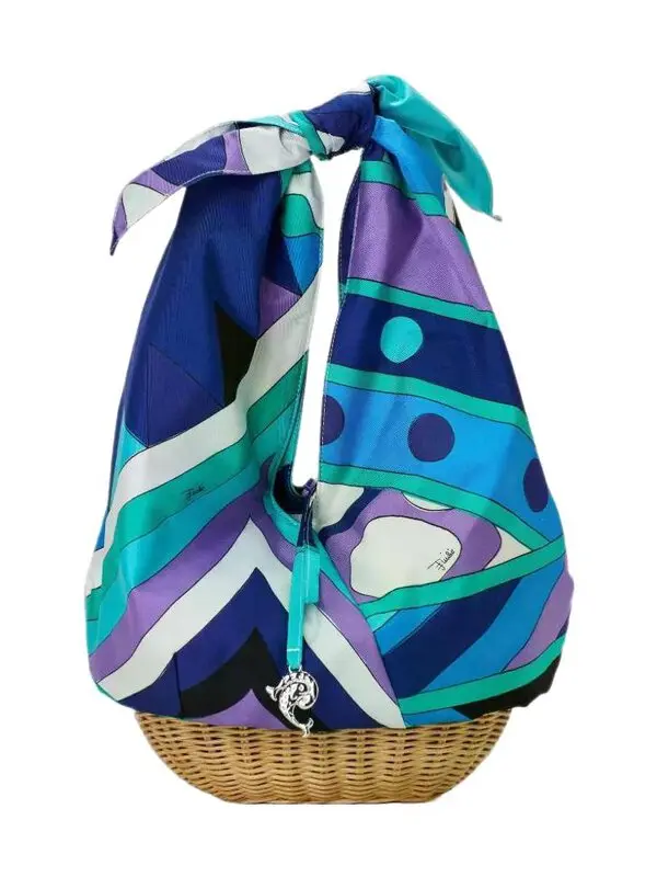 Emilio Pucci Abstract Print Tote Bag - Blue