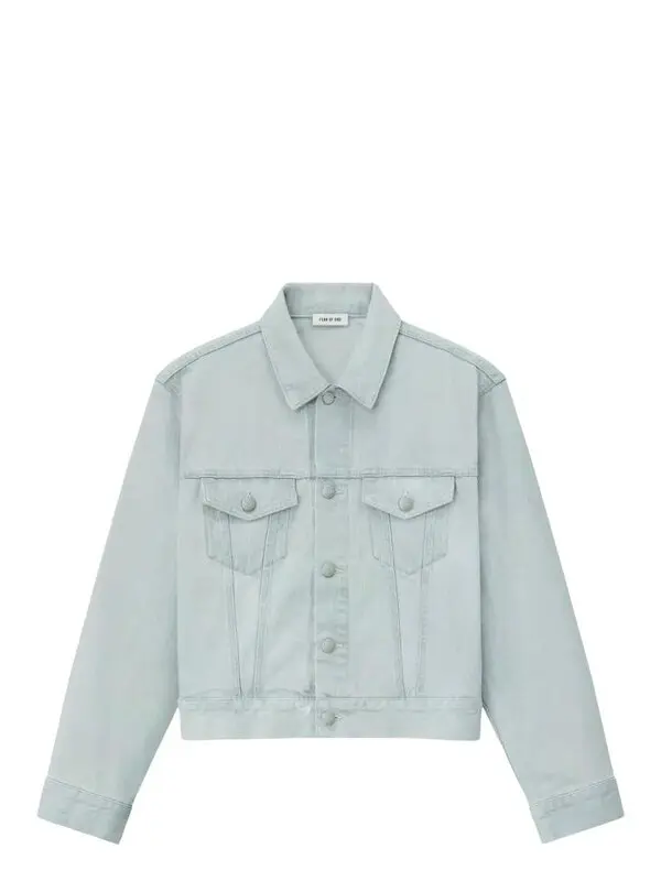 Fear Of God Button-up Denim Jacket - Blue