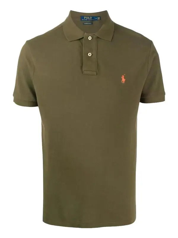 Polo Ralph Lauren Embroidered-logo Cotton Polo Shirt - Green
