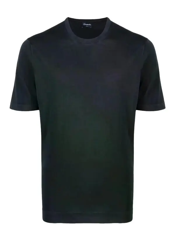 DRUMOHR Crew-neck Short-sleeve T-shirt - Blue