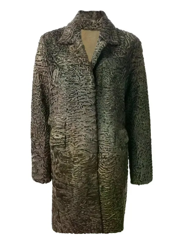 LISKA Lamb Fur Coat - Green
