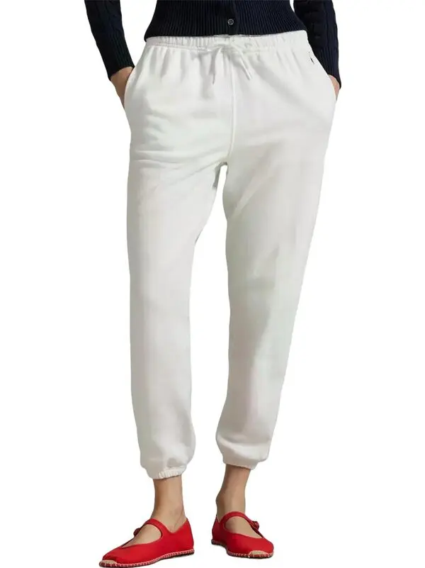 Polo Ralph Lauren Embroidered Logo Track Pants - White