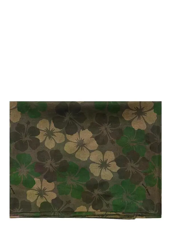 MC2 SAINT BARTH Hibiscus Print Tie-waist Sarong Skirt - Brown