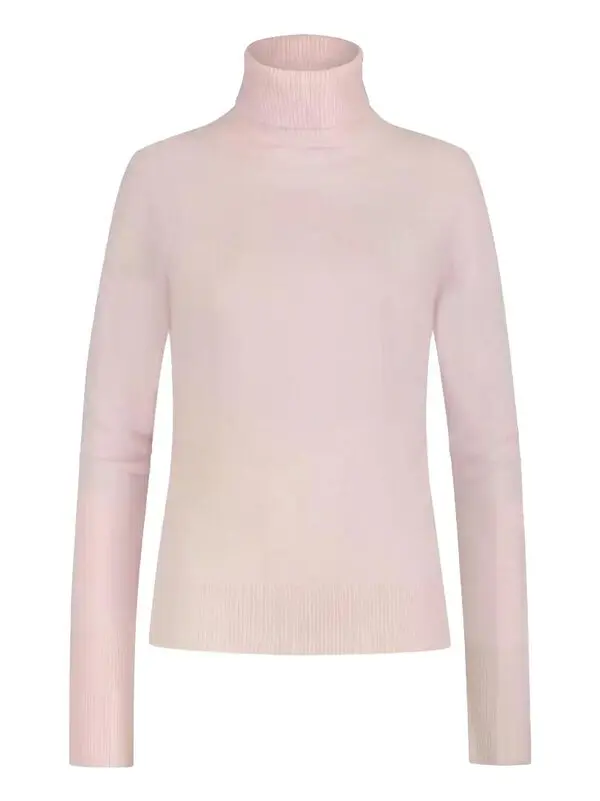 CHAMOIS FOU Roll-neck Ribbed-trim Sweater - Pink
