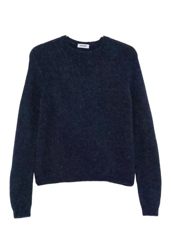 BASE Round Neck Sweater - Blue