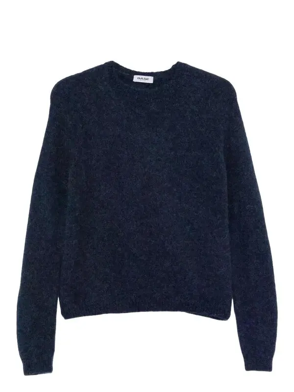 BASE Round Neck Sweater - Blue