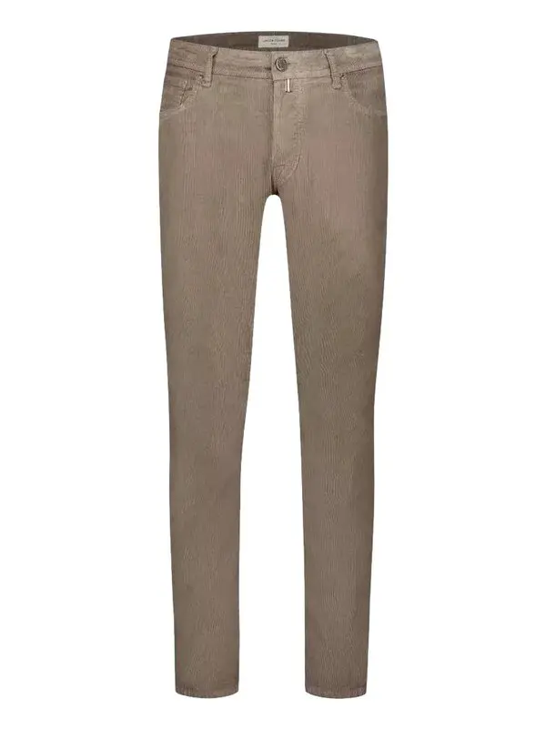 Jacob Cohen Corduroy Slim-fit Trousers - Neutrals