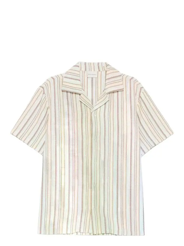 Drole De Monsieur Chemise Rayée Shirt - Neutrals