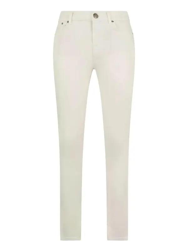 MOORER Five-pocket Slim Fit Jeans - Neutrals