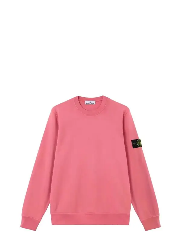 Stone Island Logo Patch Sweatshirt - Pink